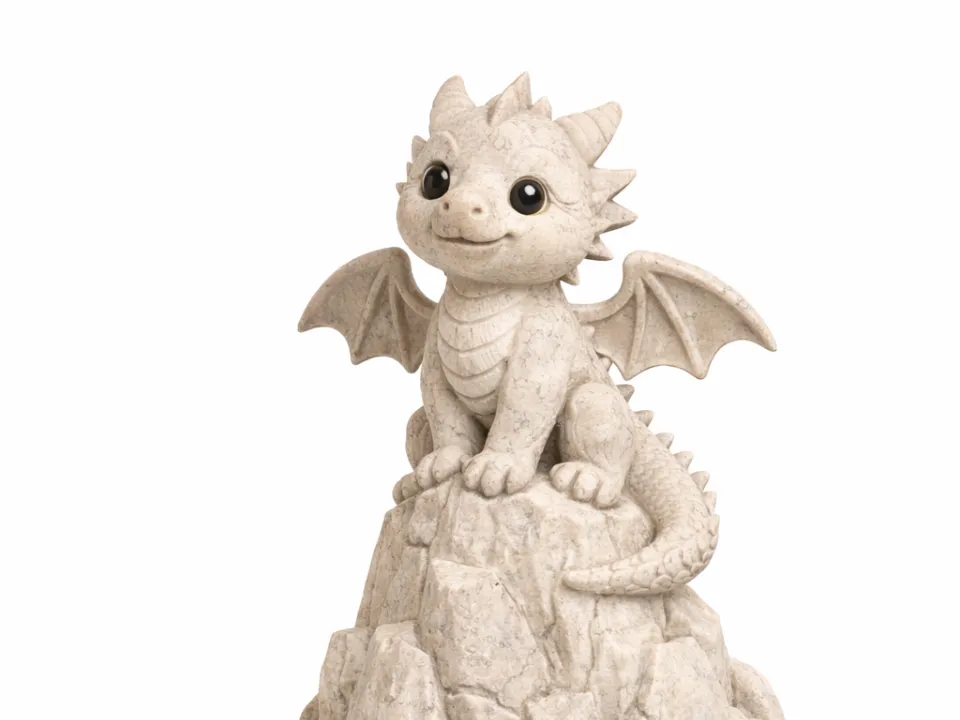 Cute Little Baby Dragon - Free 3D Print Model - MakerWorld