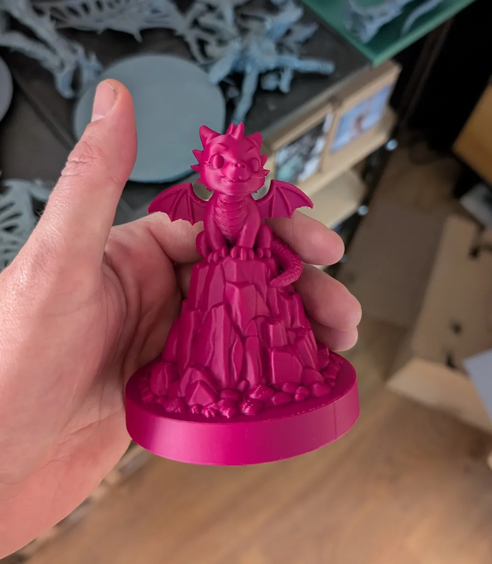 Cute Little Baby Dragon - Free 3D Print Model - MakerWorld