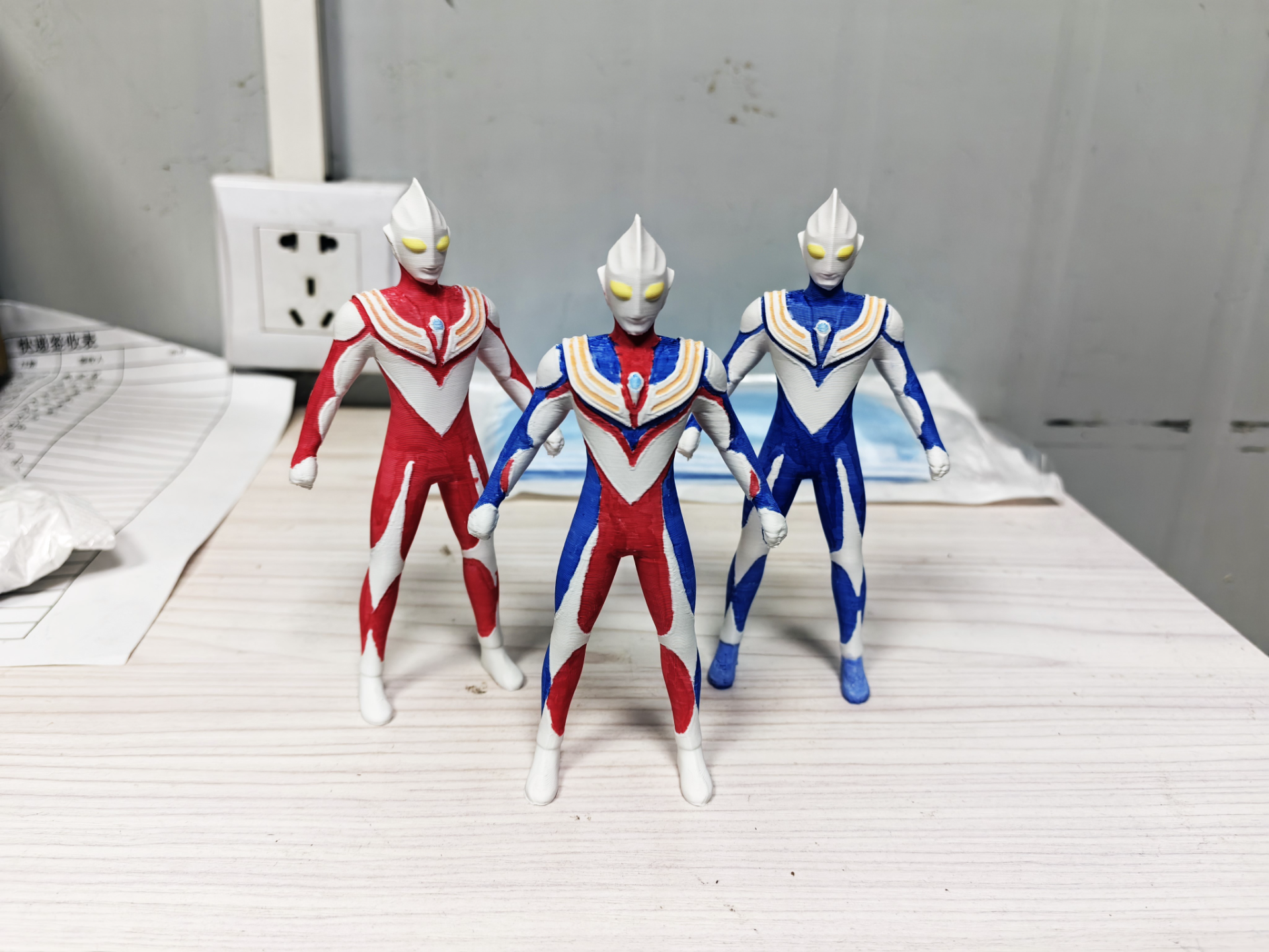 Ultraman Tiga, three forms, composite/strength agility type, detailed ...