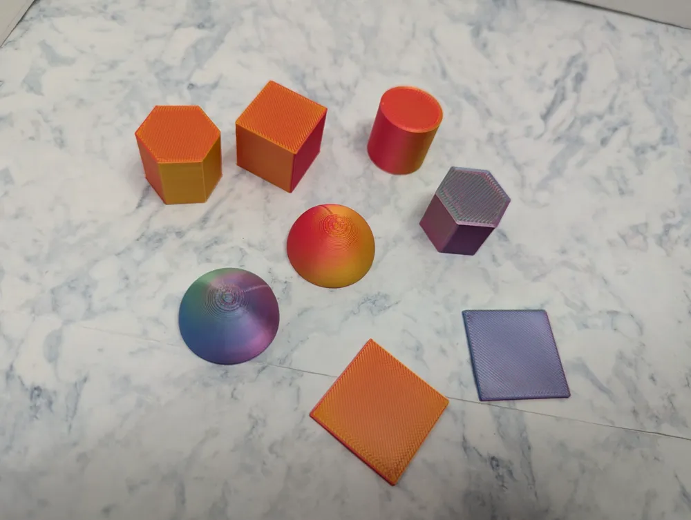 Multi Color Filament Test Shapes by Shane MakerWorld: Download Free 3D ...