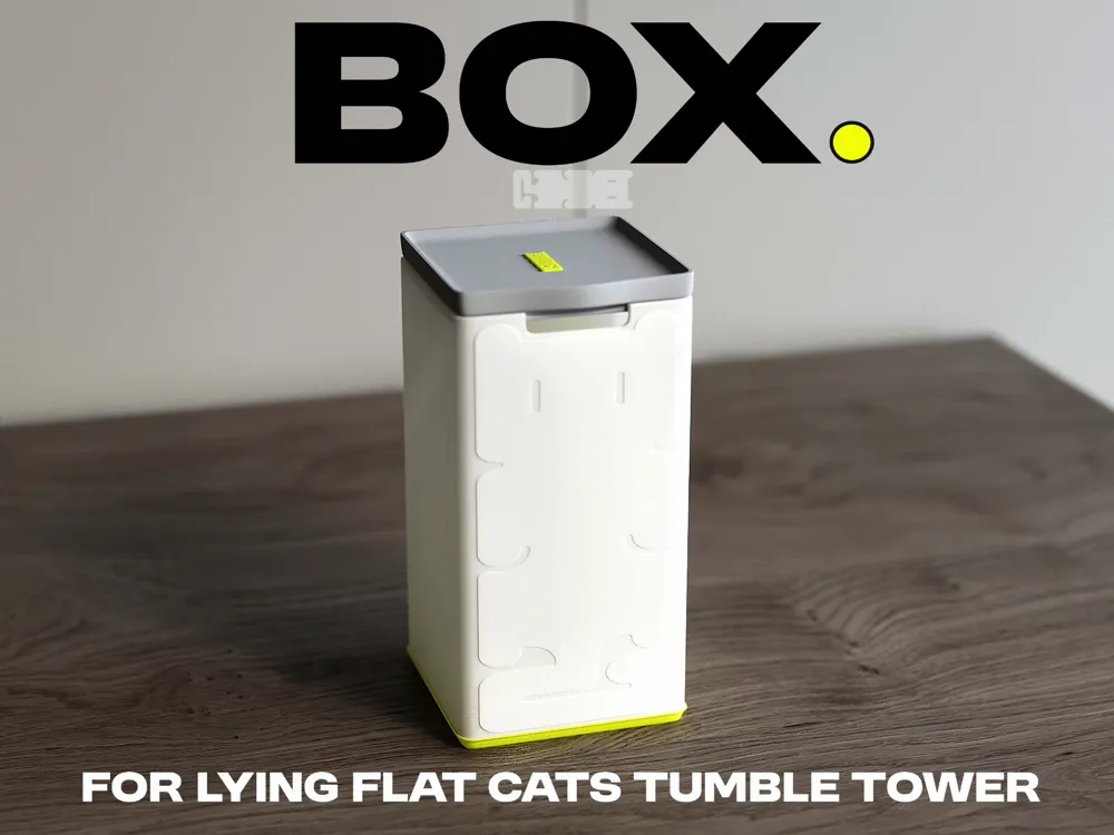 Box [for Lying Flat Cats Tumble Tower] by BORSHCH - MakerWorld