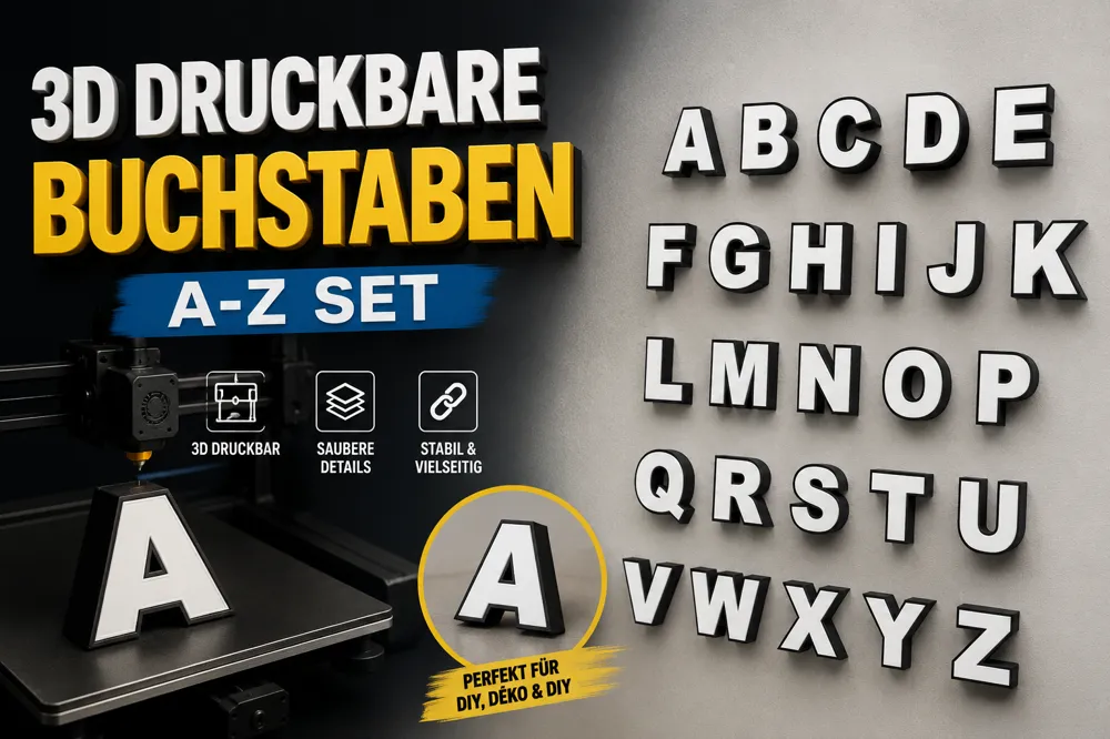 LED Letters (Alphabet) - Free 3D Print Model - MakerWorld