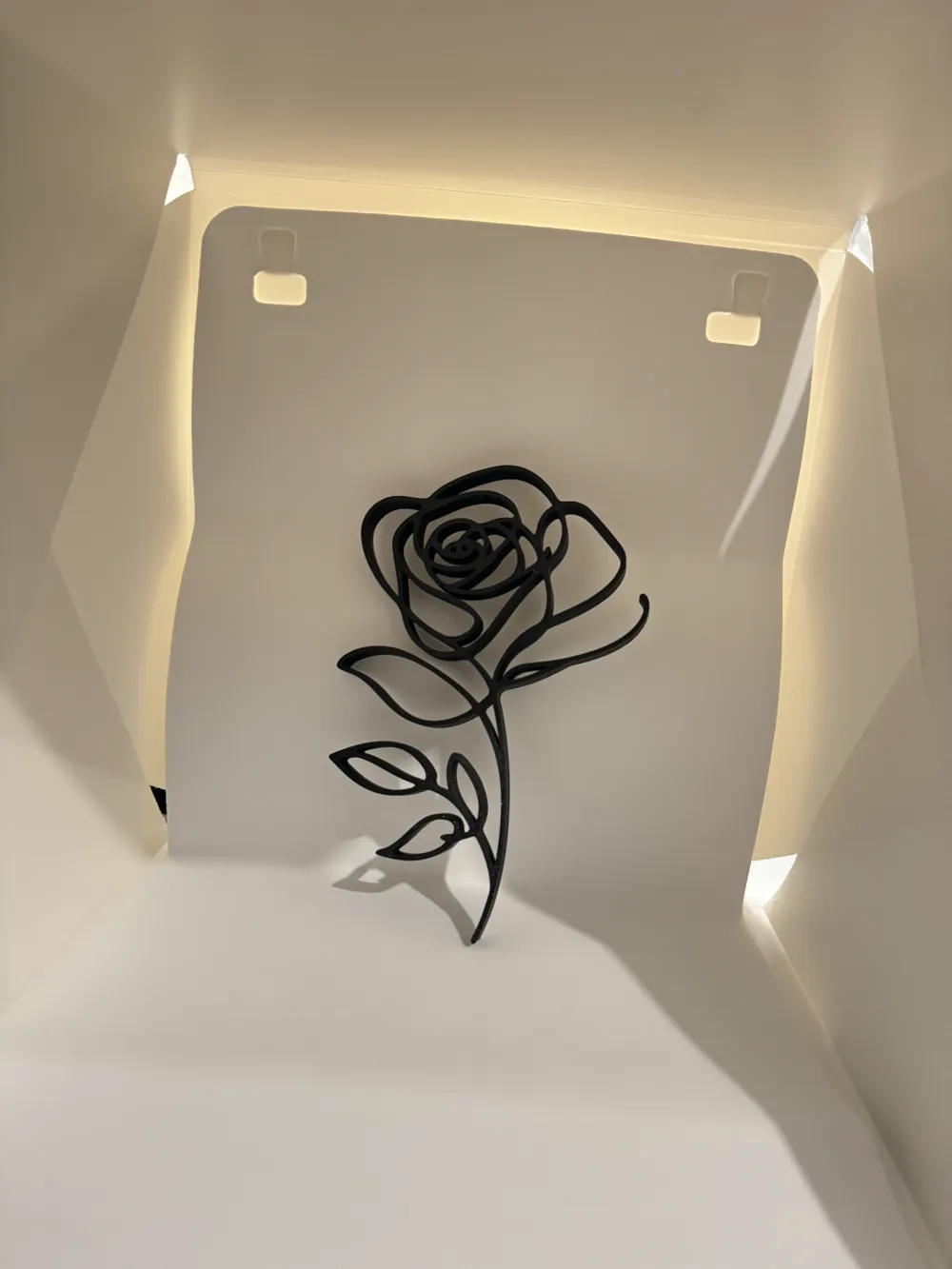Rose Decor Flowing Line Wall Art by Visions Built - MakerWorld