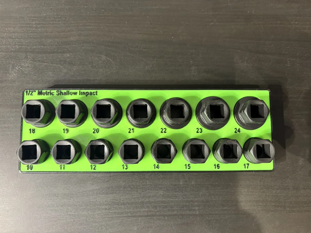 Quinn Metric Shallow Impact Socket Holder by RobNordic MakerWorld ...