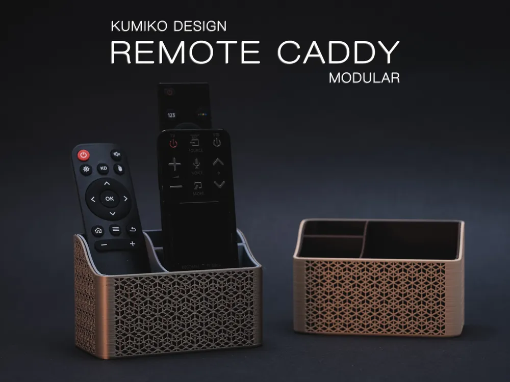 Modular Remote Caddy by KL Worx MakerWorld: Download Free 3D Models