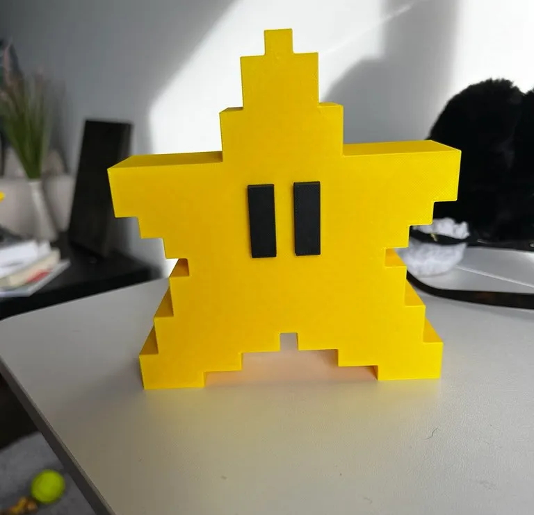 Mario star topper - Free 3D Print Model - MakerWorld