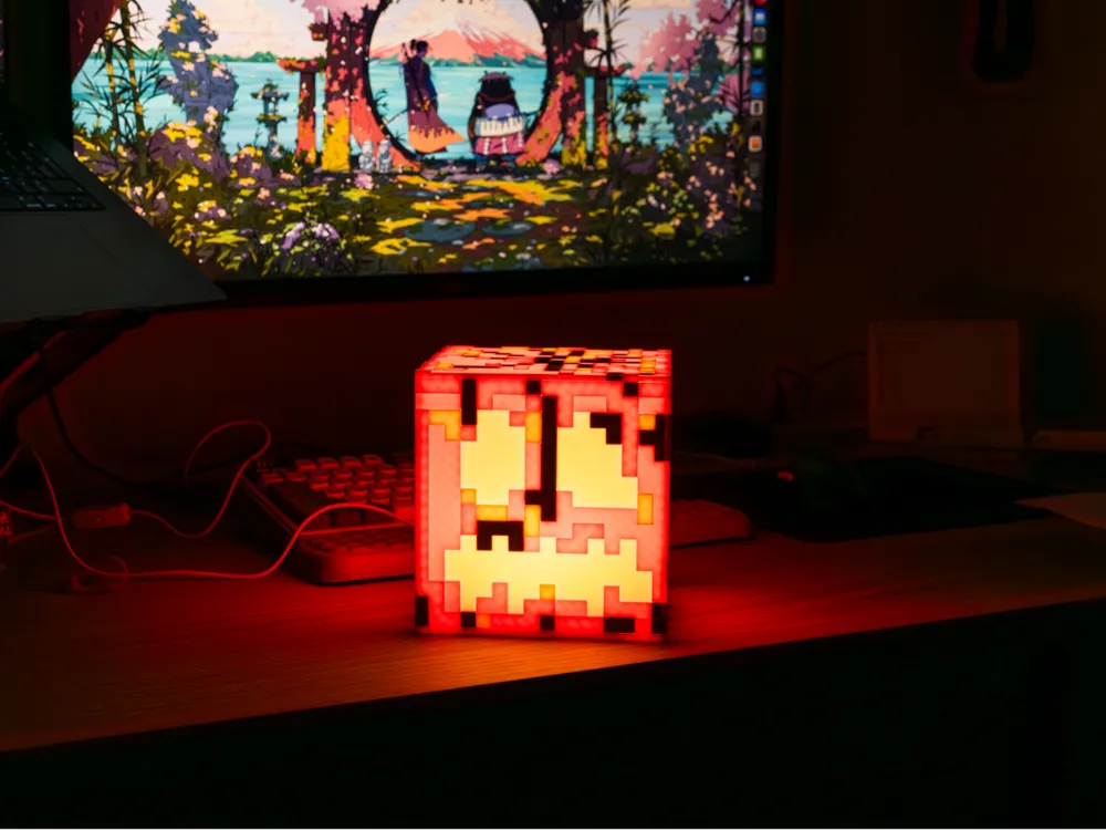 Jack o'Lantern minecraft lamp with MH001 led kit by M.Holicky ...