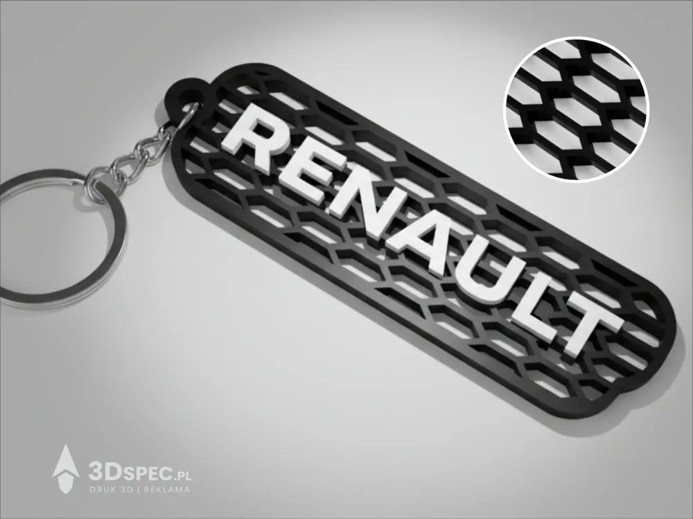 Renault Keychain - Free 3D Print Model - MakerWorld
