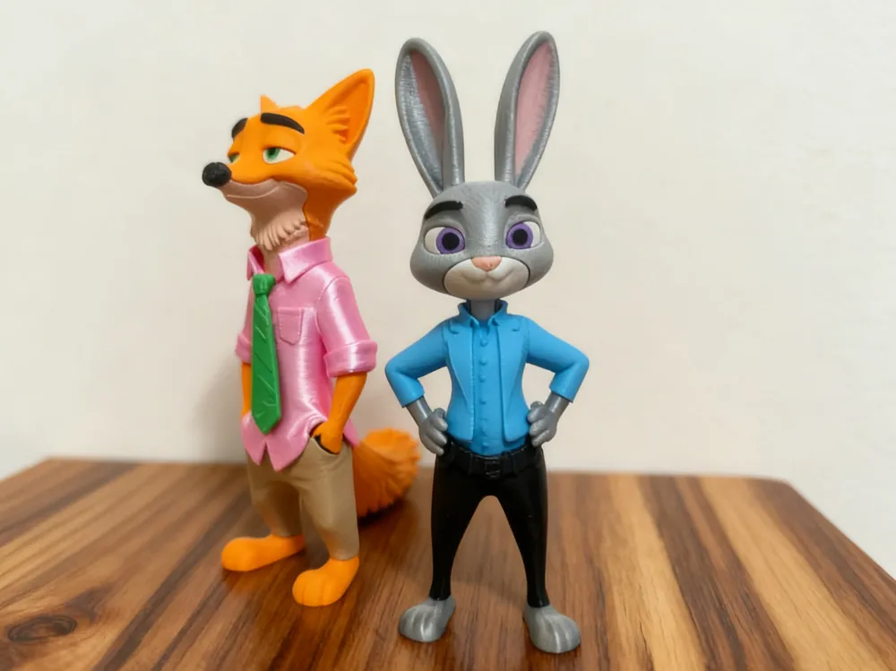 Zootopia Judy Hopps multi-part print (no AMS required) - Free 3D Print ...