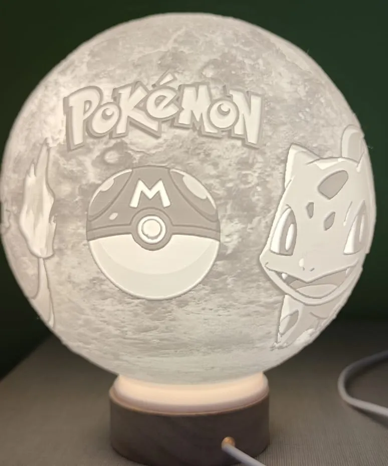 Lithophane Sphere of Pokemon by Litolunar - MakerWorld