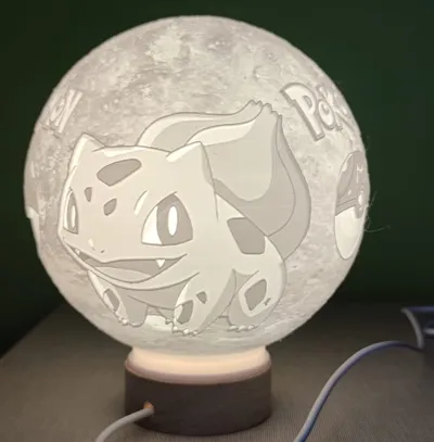 Lithophane Sphere of Pokemon by Litolunar - MakerWorld