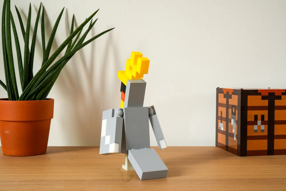 Minecraft parrot Gray by Quoiprint MakerWorld: Download Free 3D Models
