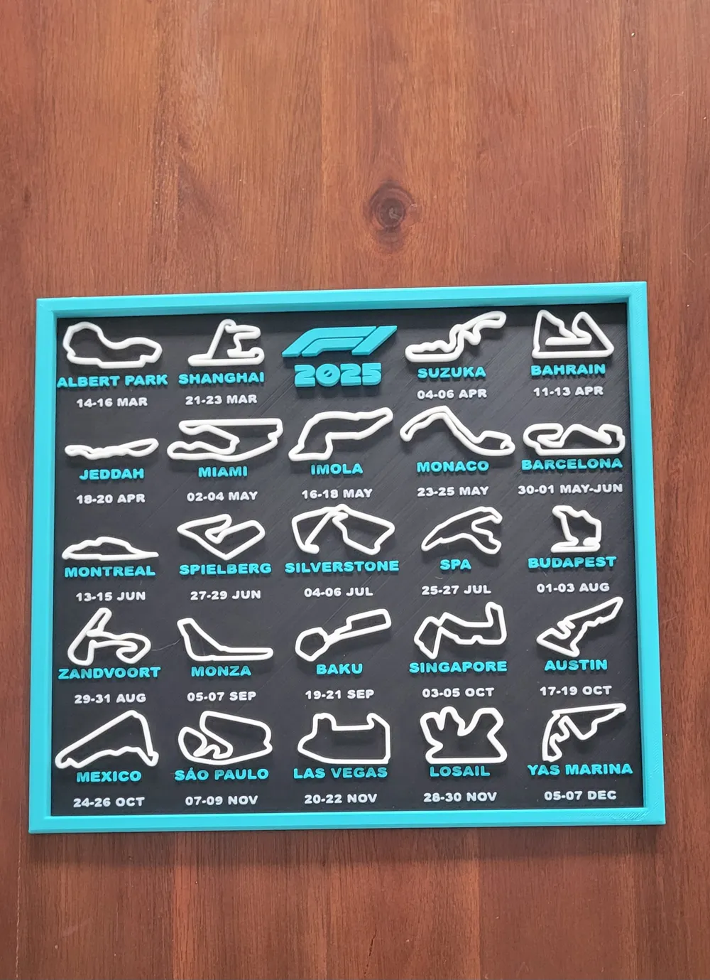 Best F1 Calendar by Galactic Creations 3D - MakerWorld
