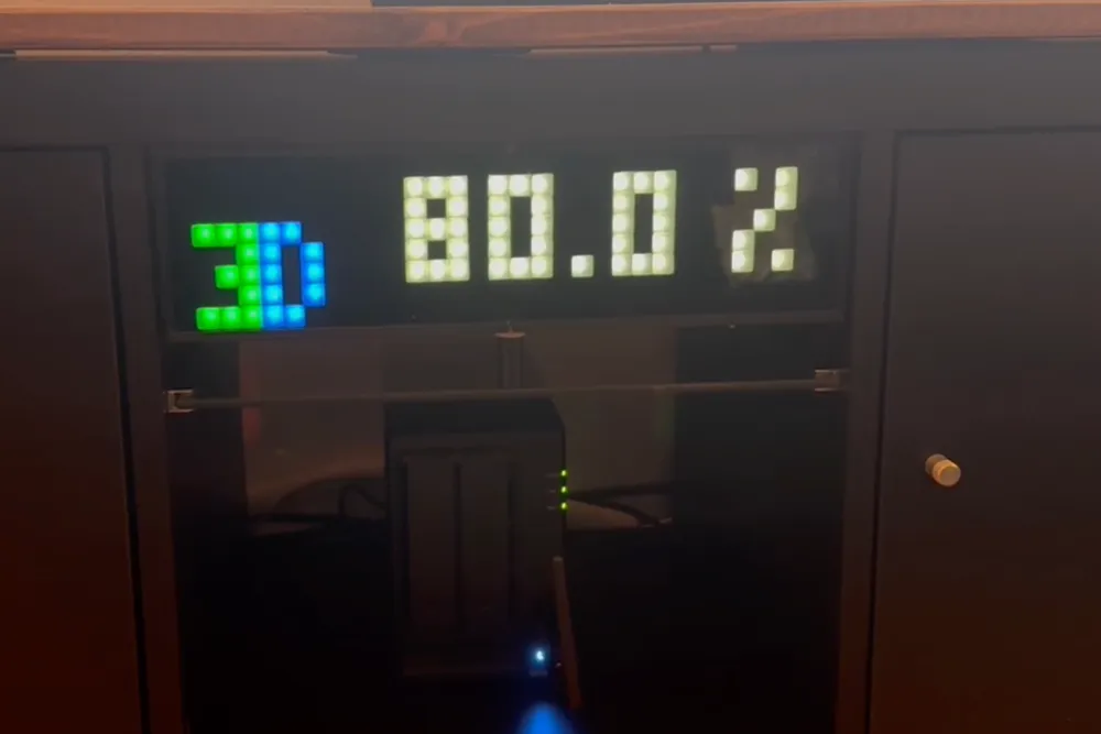 8 x 32 LED Matrix Awtrix Home Assistant by Christo MakerWorld: Download ...