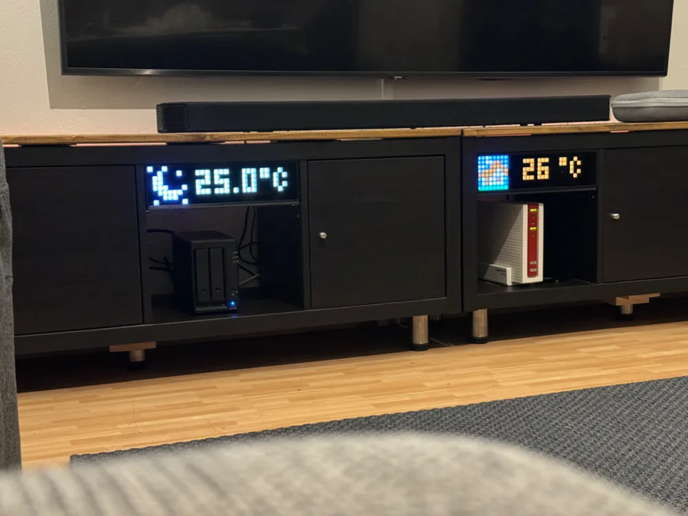 8 x 32 LED Matrix Awtrix Home Assistant by Christo MakerWorld: Download ...