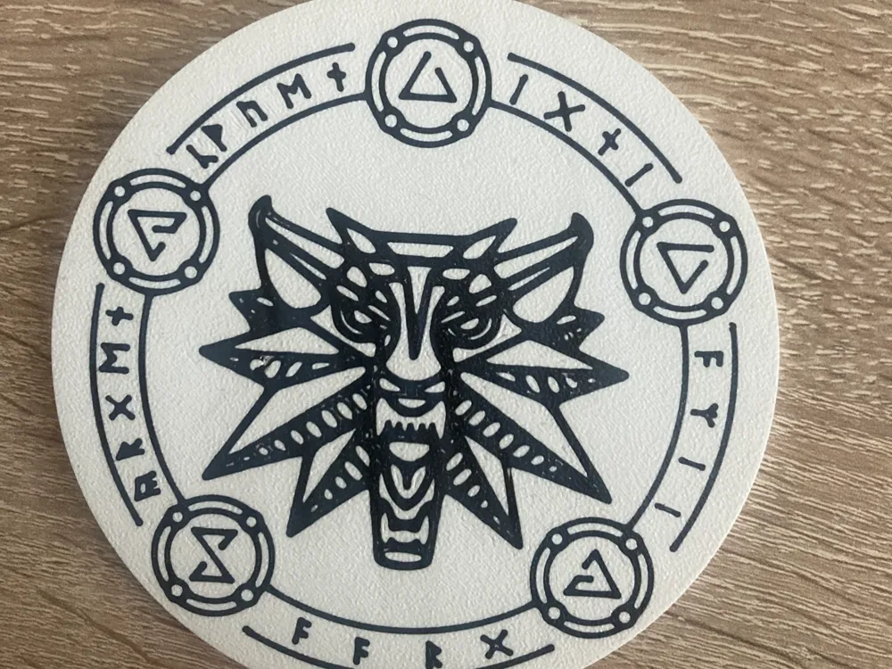 Witcher - Runes coaster by jakubhroch - MakerWorld