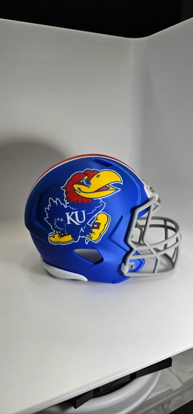 University of Kansas KU Jayhawks Football Helmet by animuL67 MakerWorld ...