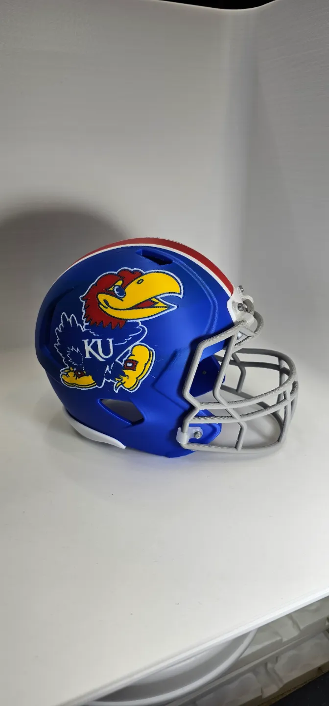 University of Kansas KU Jayhawks Football Helmet by animuL67 MakerWorld ...