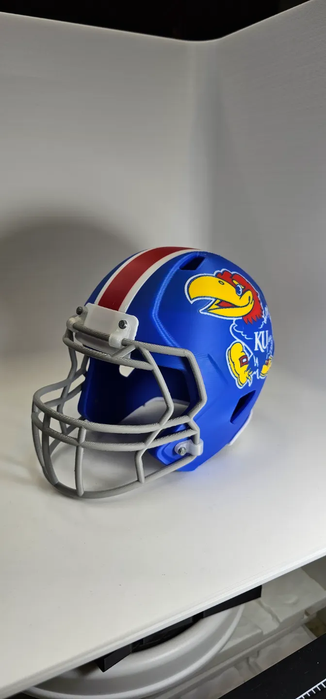 University of Kansas KU Jayhawks Football Helmet by animuL67 MakerWorld ...