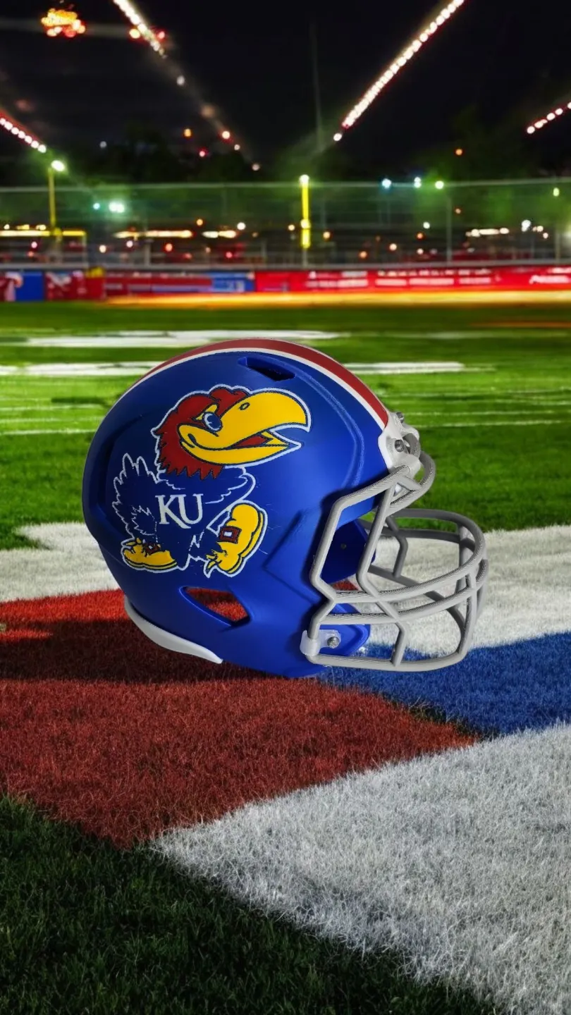 University of Kansas KU Jayhawks Football Helmet by animuL67 MakerWorld ...