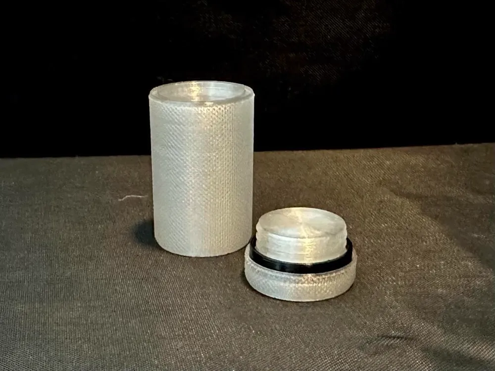 Nano Vault Rugged Threaded Container & TPU Gasket - Free 3D Print Model ...