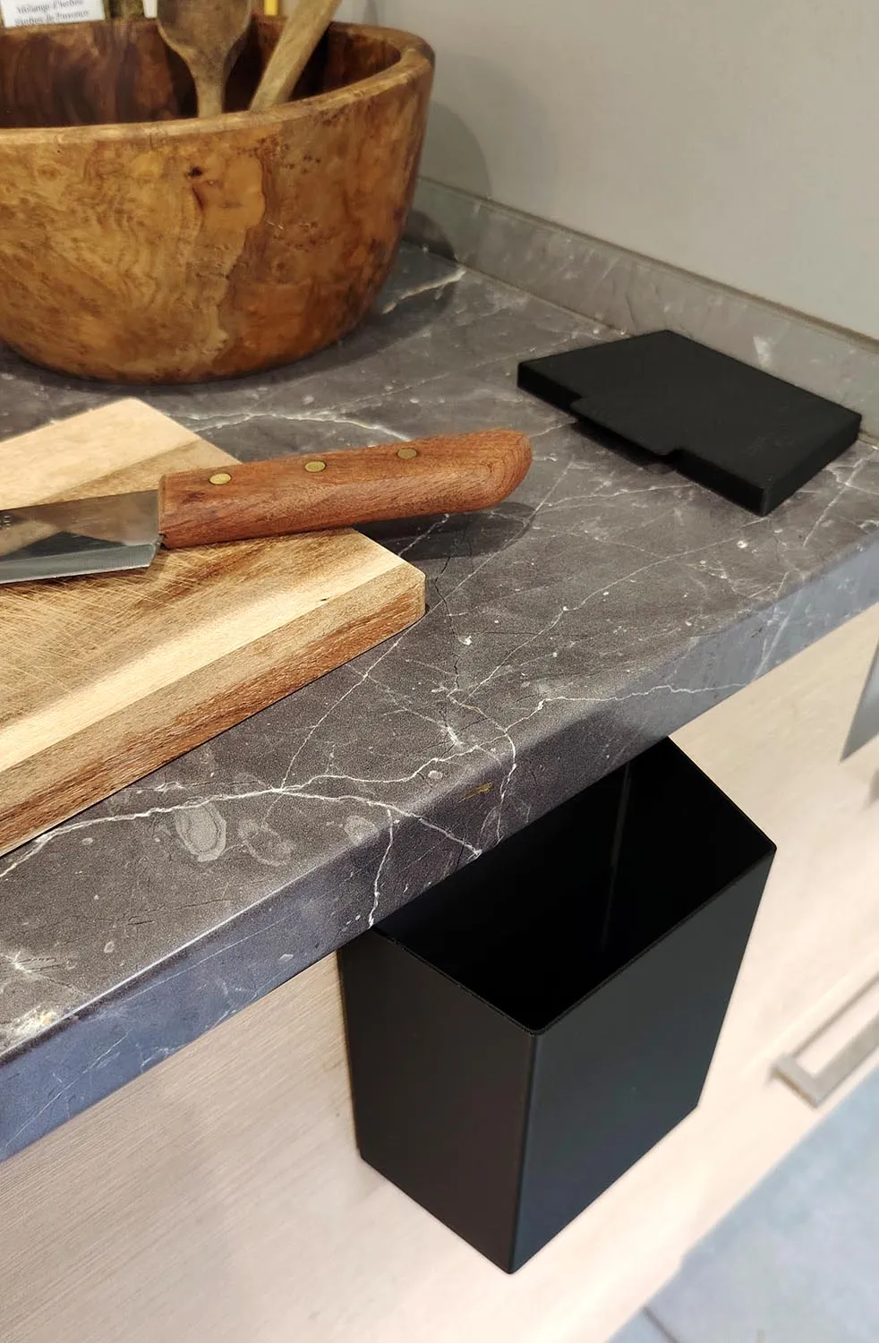 Countertop bin for organic waste, with lid - Free 3D Print Model ...