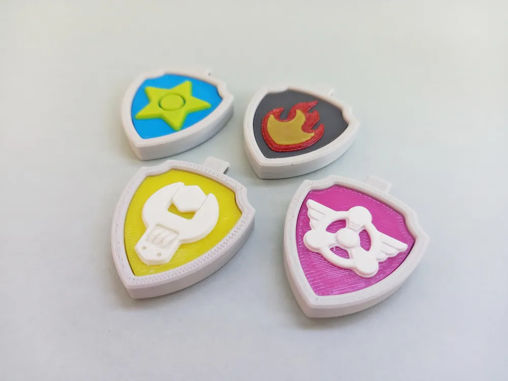 Paw Patrol Pup Tags (No AMS) by Wölhart MakerWorld: Download Free 3D Models