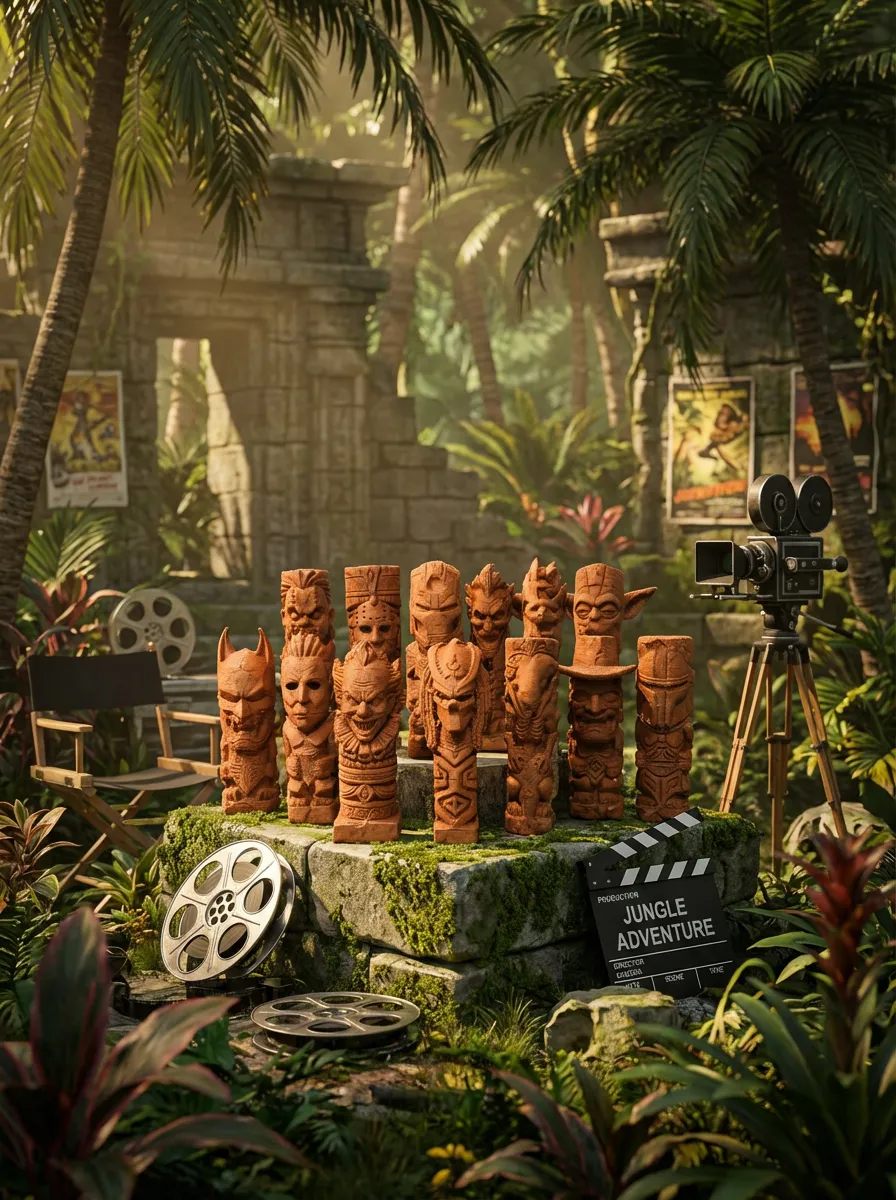 Movie Tiki Totem Set - Free 3D Print Model - MakerWorld