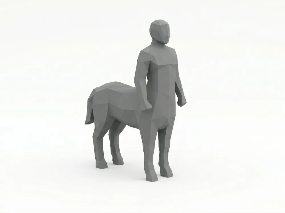 Low-Poly-Zentaur – Kostenloses 3D-Druckmodell – MakerWorld