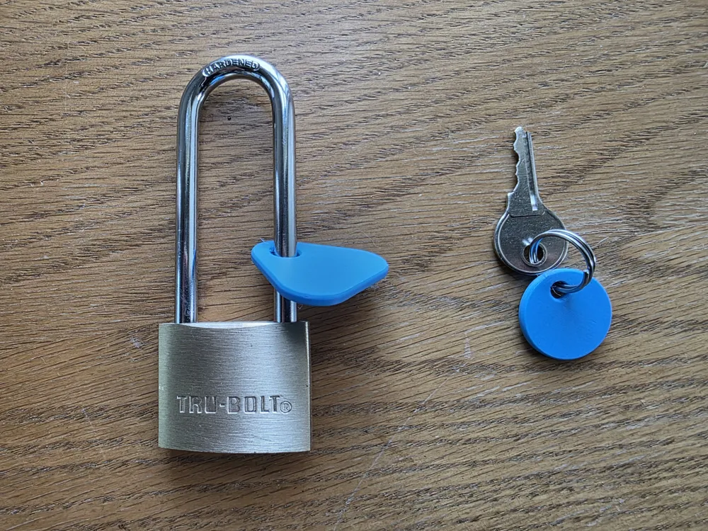 LOTO lock carrying hook with key tags - Free 3D Print Model - MakerWorld