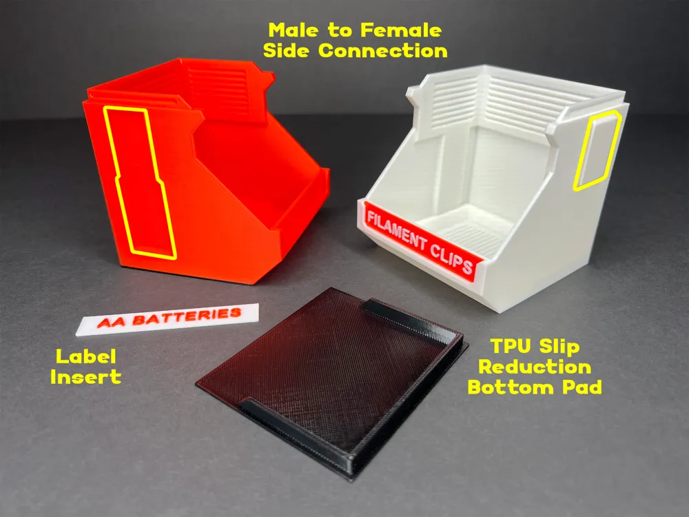 Infinity Bins - Stackable Sorting Containers - Free 3D Print Model ...