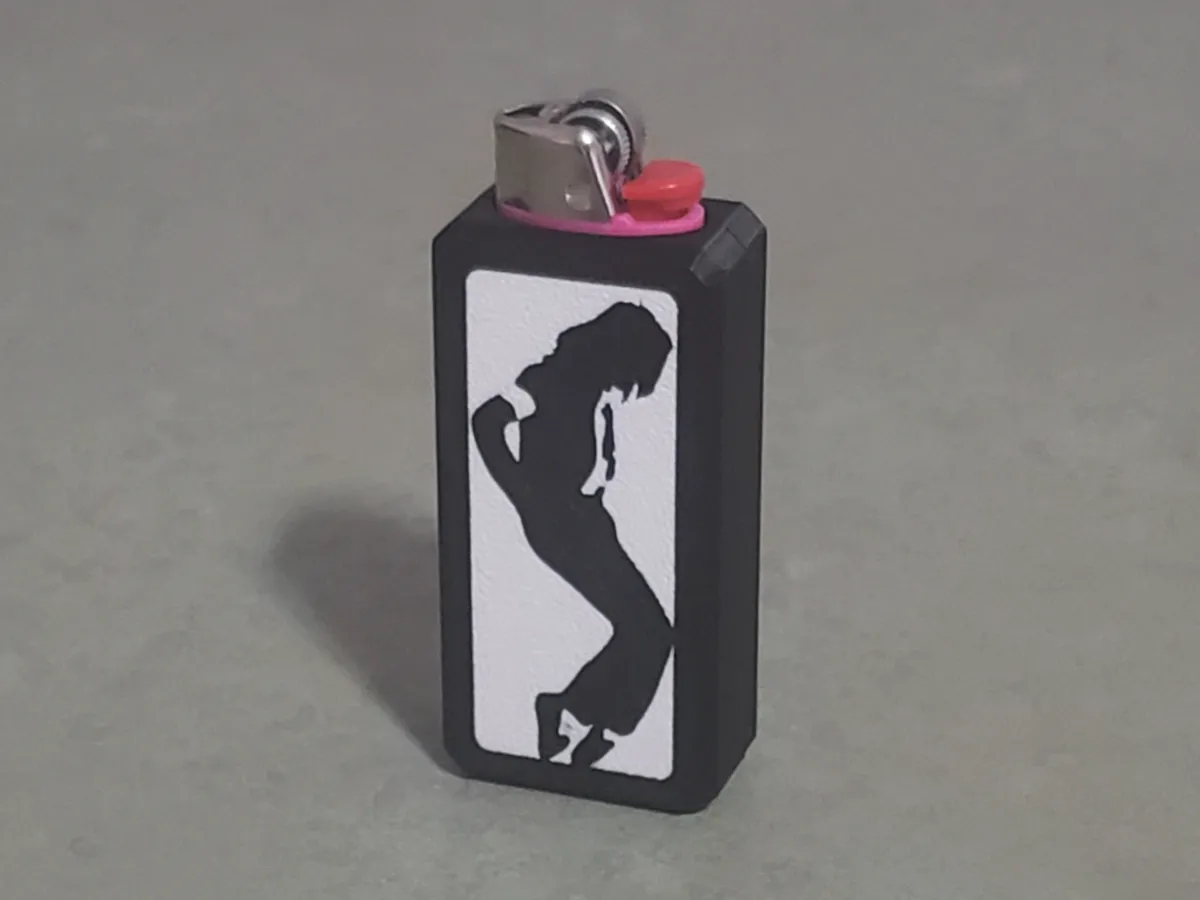 Michael Jackson Bic Lighter Case. - Free 3D Print Model - MakerWorld