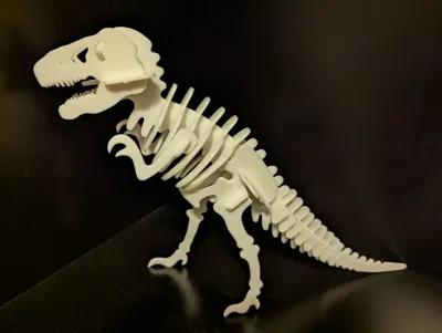 T-Rex Skeleton Kit Card by Fletch MakerWorld: Download Free 3D Models