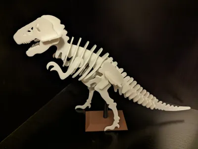 T-Rex Skeleton Kit Card by Fletch MakerWorld: Download Free 3D Models