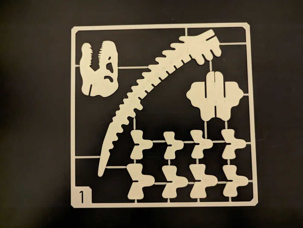 T-Rex Skeleton Kit Card by Fletch MakerWorld: Download Free 3D Models