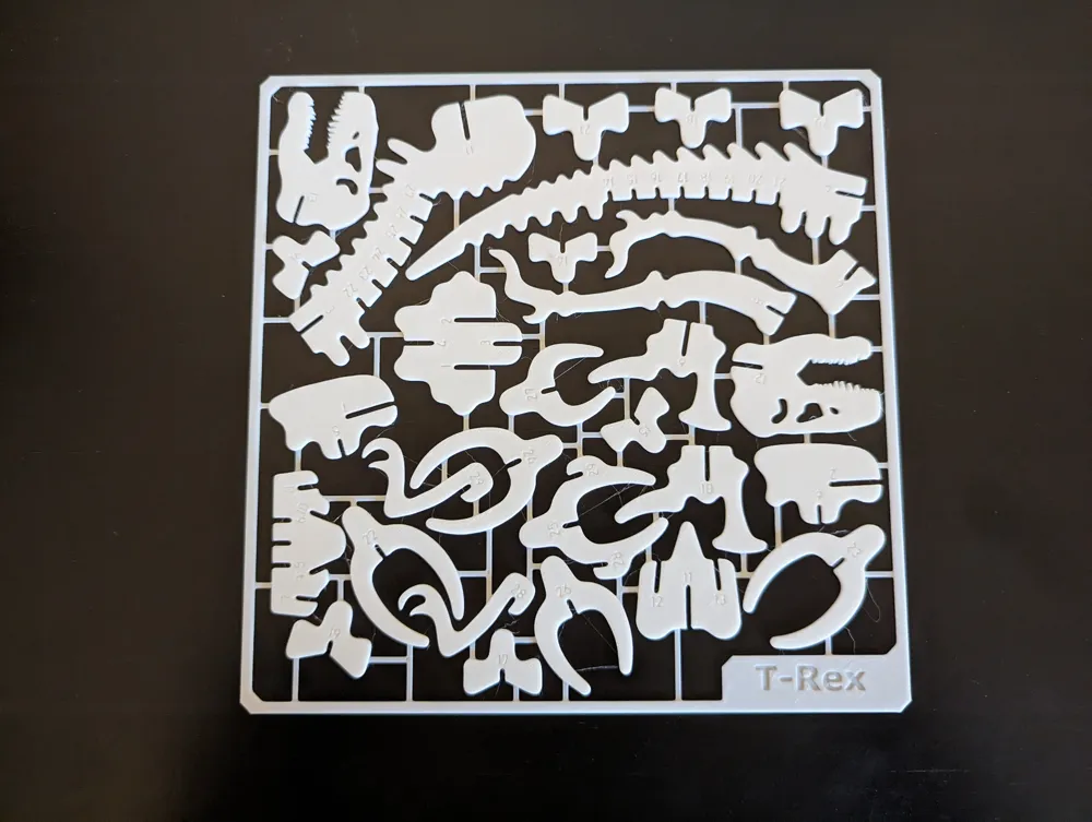 T-Rex Skeleton Kit Card - Free 3D Print Model - MakerWorld