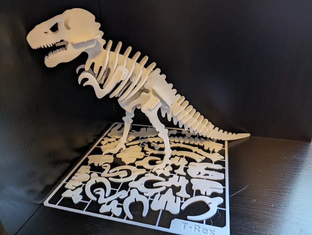 Kit de Cartão de Esqueleto de T-Rex - Modelo gratuito para impressão 3D ...