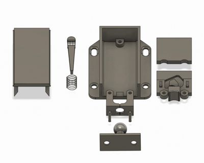 Push To Open Catch Latch - Free 3D Print Model - MakerWorld
