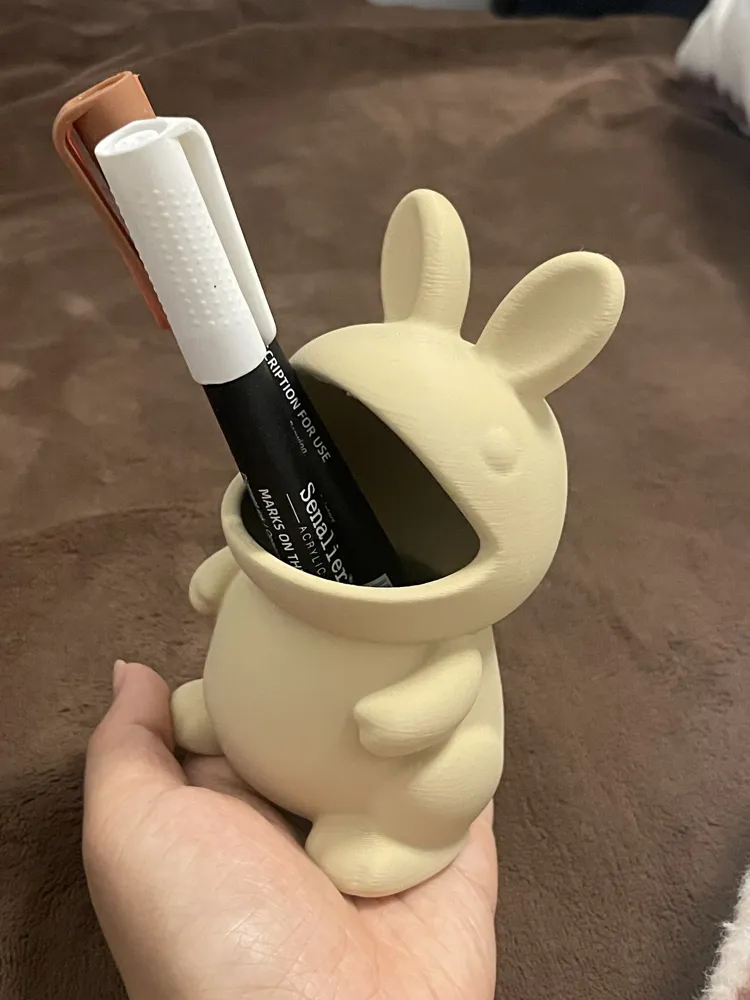 Rabbit Pen Holder - Free 3D Print Model - MakerWorld