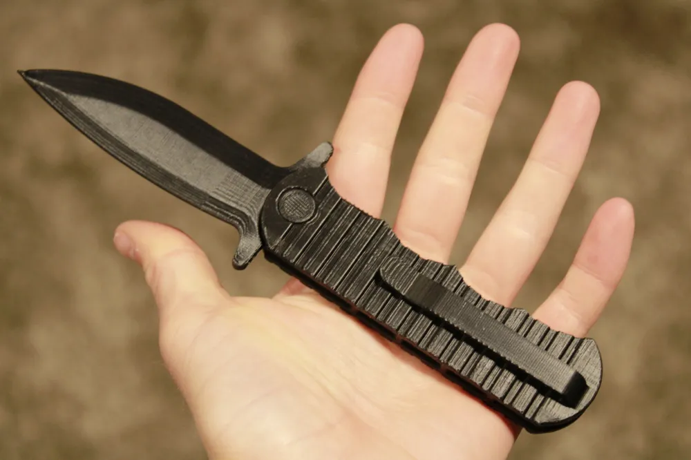 Fully Printable Pocket Knife - Free 3D Print Model - MakerWorld
