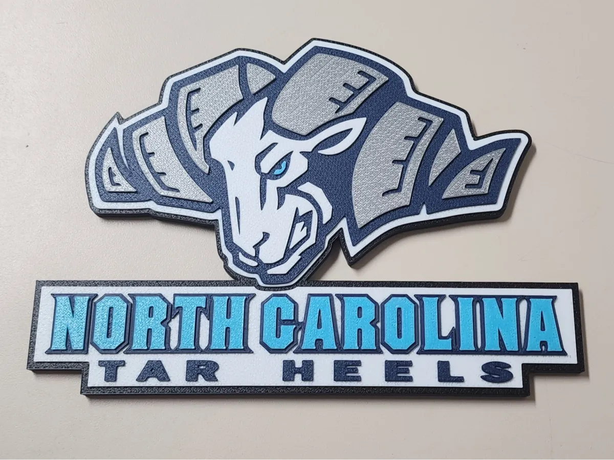 North Carolina Tar Heels Wall Display by briankstan MakerWorld ...