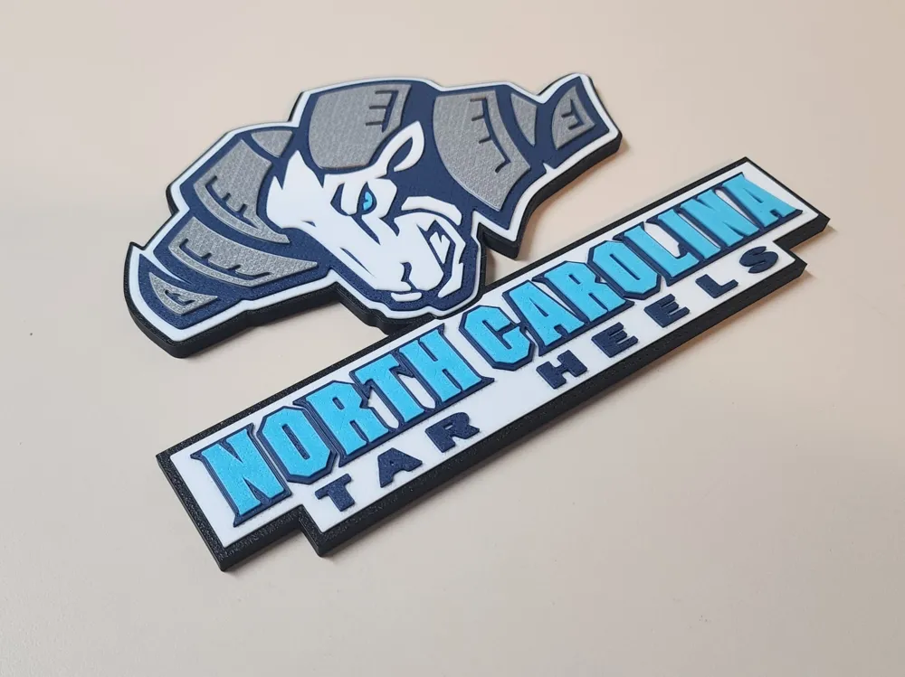 North Carolina Tar Heels Wall Display by briankstan MakerWorld ...