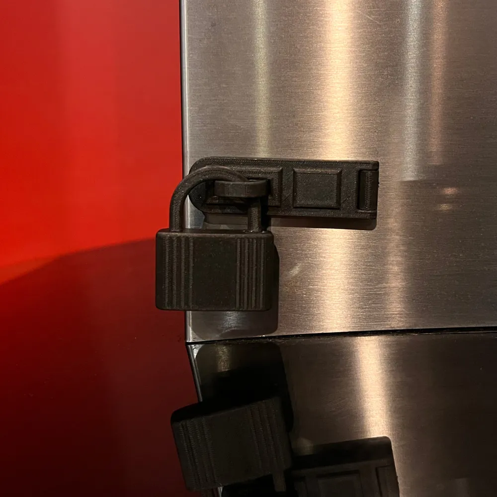 Fridge Lock - Fridge Magnets by anneckMakerWorld: Download Free 3D Models