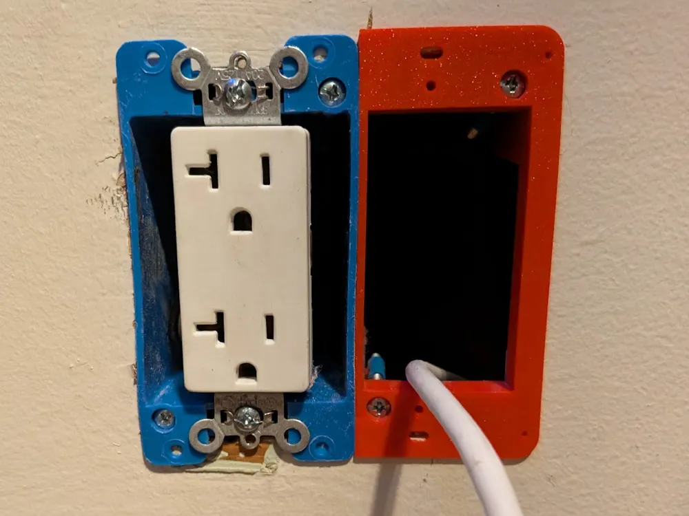 2 Gang Low Voltage Outlet Extension Box - Free 3D Print Model - MakerWorld