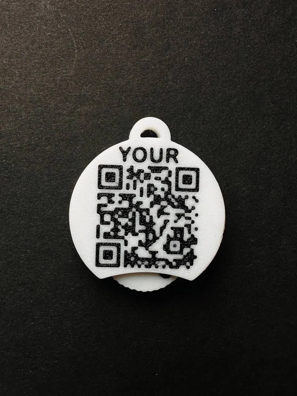 Einkaufswagen-Chip-Schlüsselanhänger mit QR-Code von Silver MakerWorld ...