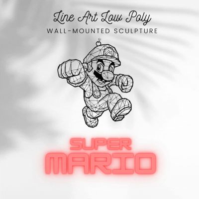 Low poly Super Mario by The line art guy - MakerWorld