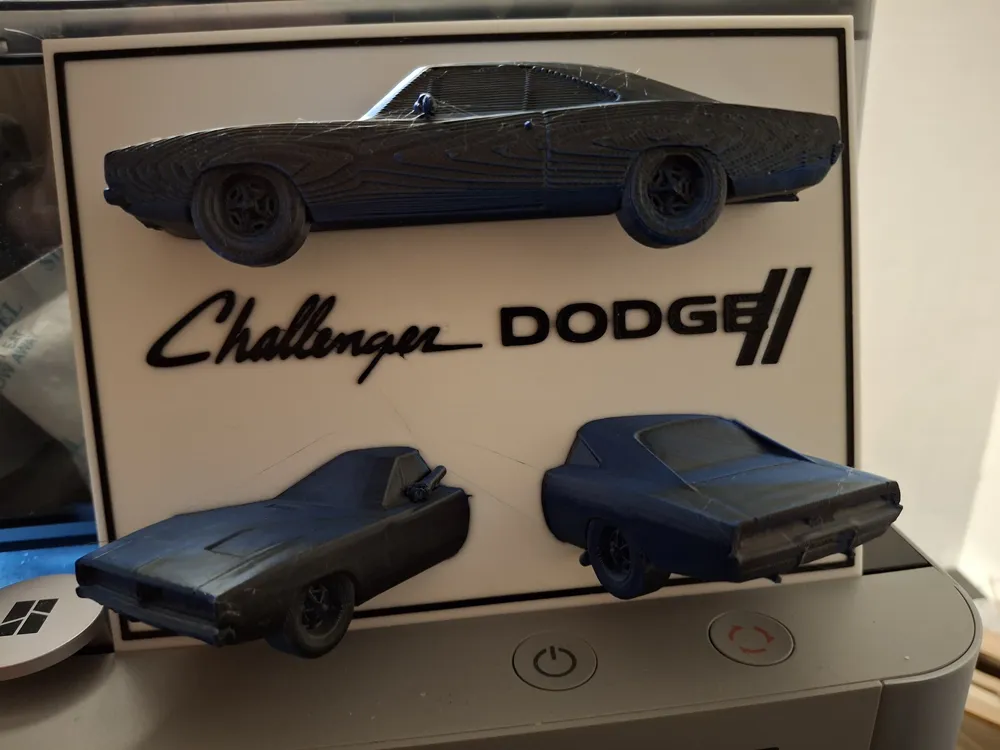 Dodge charger - Challenger old - Free 3D Print Model - MakerWorld