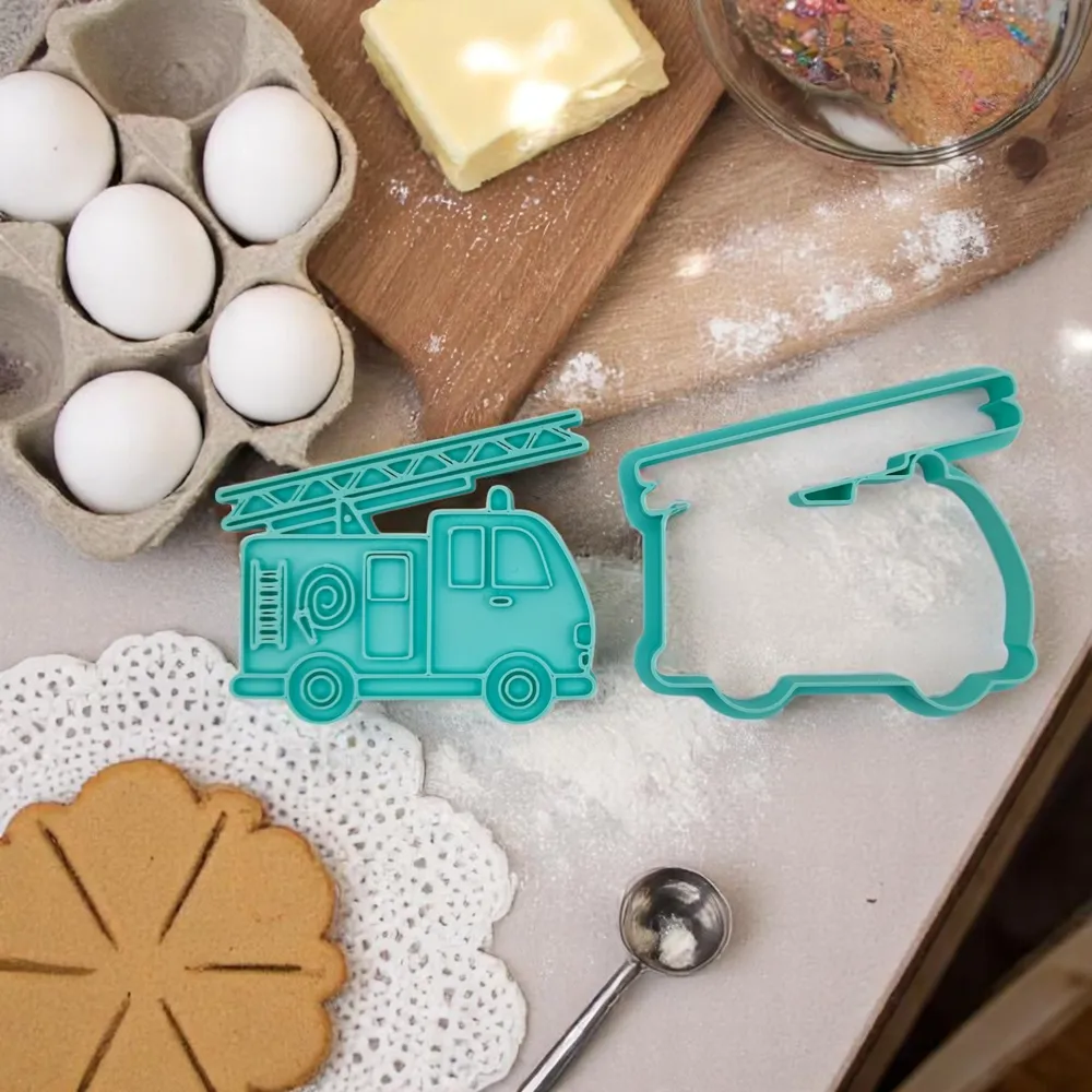 Firetruck cookie cutter - Free 3D Print Model - MakerWorld