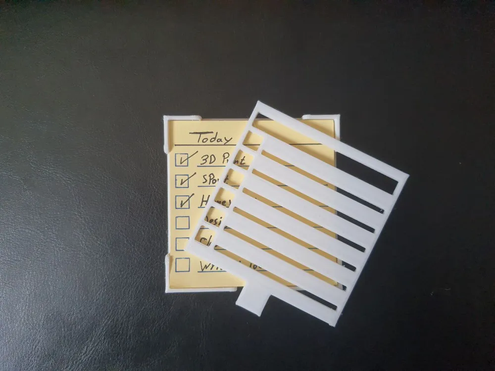 Paper Holder with Template list to do by A3J Print - MakerWorld
