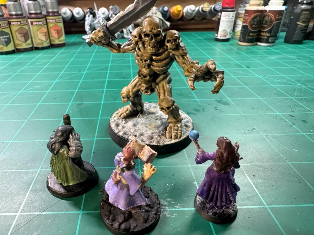 Giant Bone Golem Skeleton: DnD D&D Pathfinder Mini by PlayerX ...